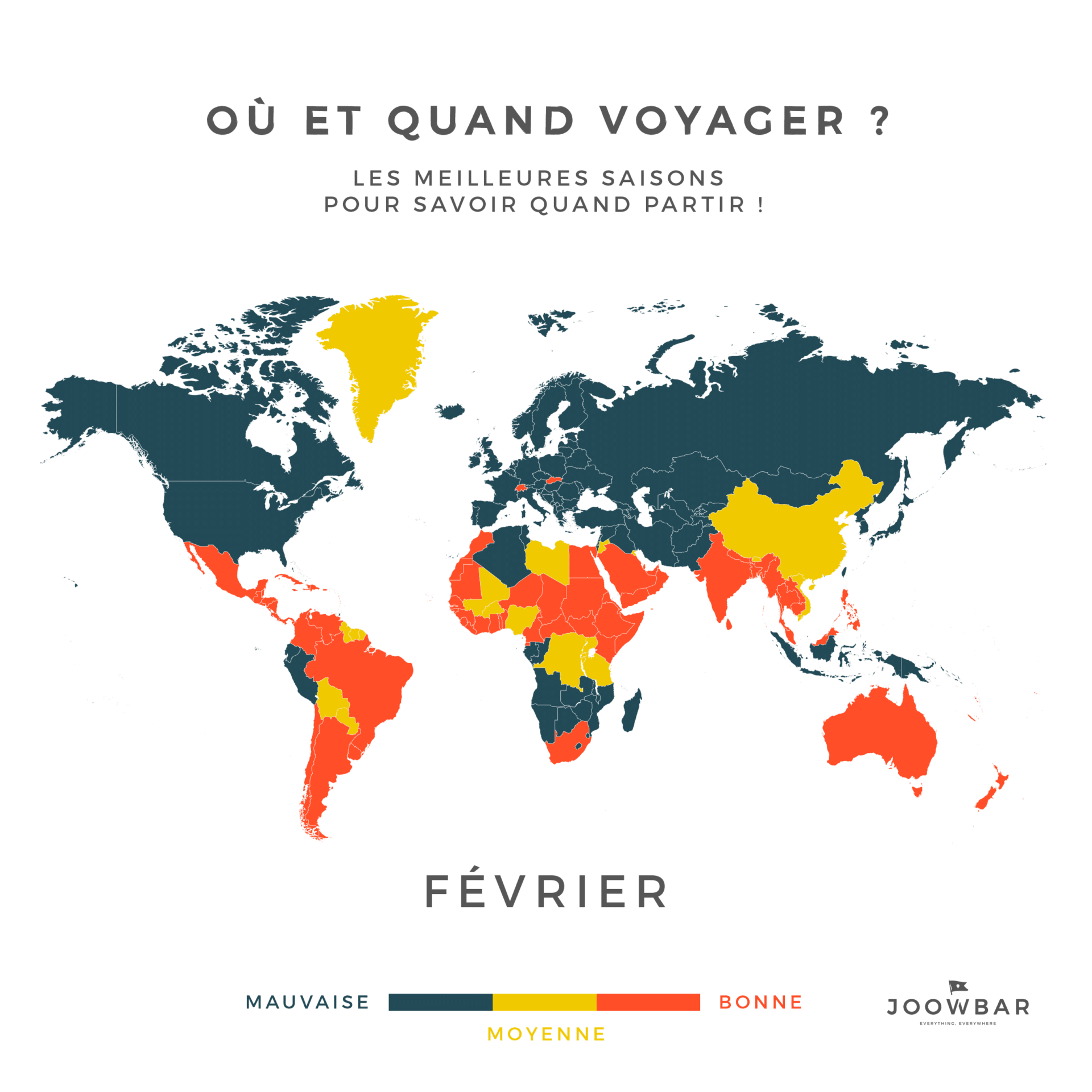 Où et quand partir : Les saisons pour voyager - JOOWBAR | Blog Voyage ... Où et quand partir : Les saisons pour voyager - JOOWBAR | Blog Voyage ...