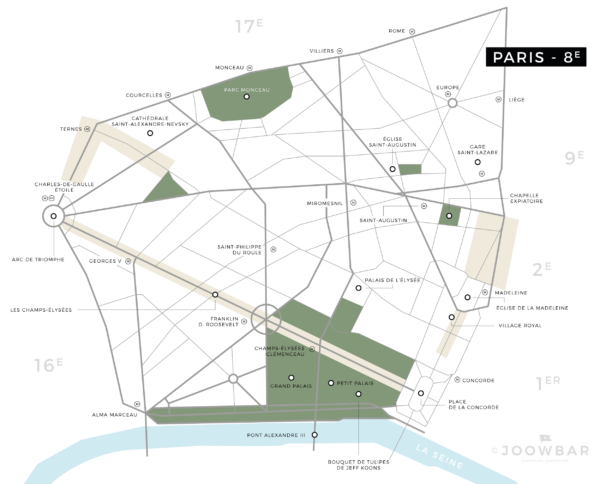 8ème arrondissement de Paris : que faire, que voir ? - JOOWBAR | Blog ...